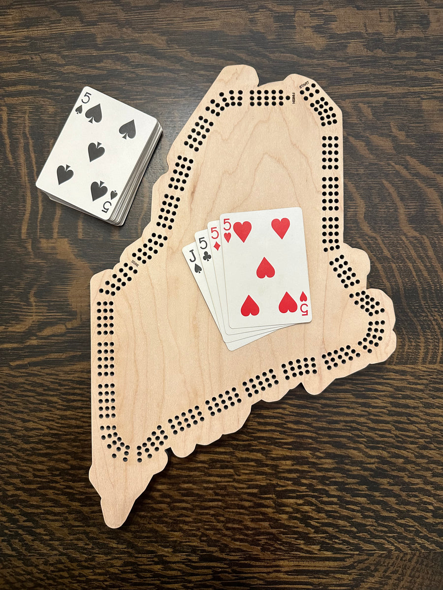 Maine Cribbage Board - Customizable (2-6 person) – Wingnut Laser